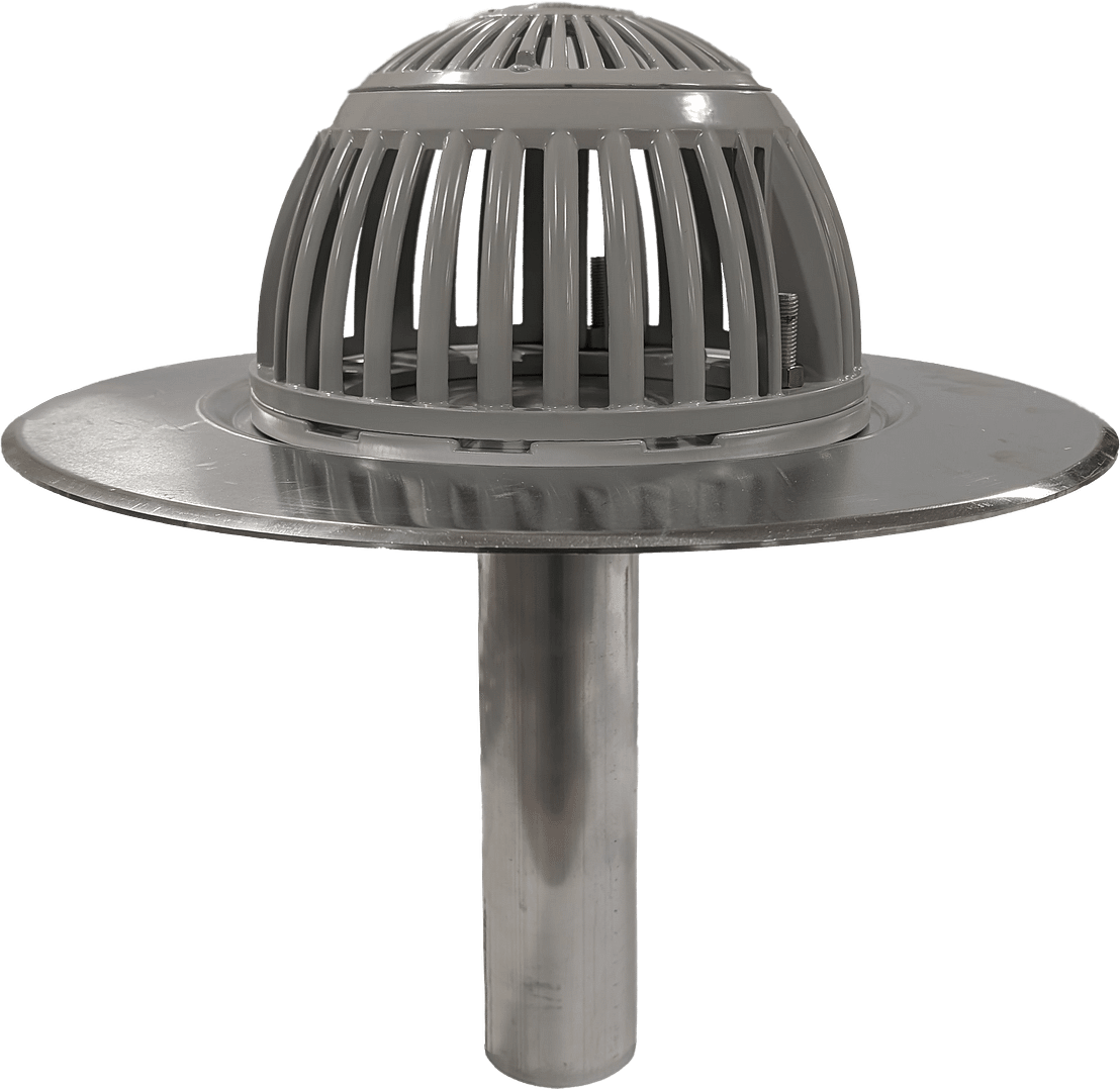 Aluminum 3-Bolt New Construction Drains - Recessed Deck - Platinum ...