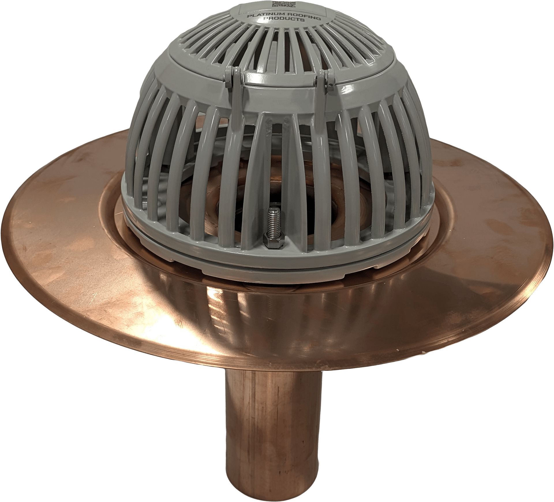 Copper 3-Bolt New Construction Drains - Recessed Deck - Platinum ...
